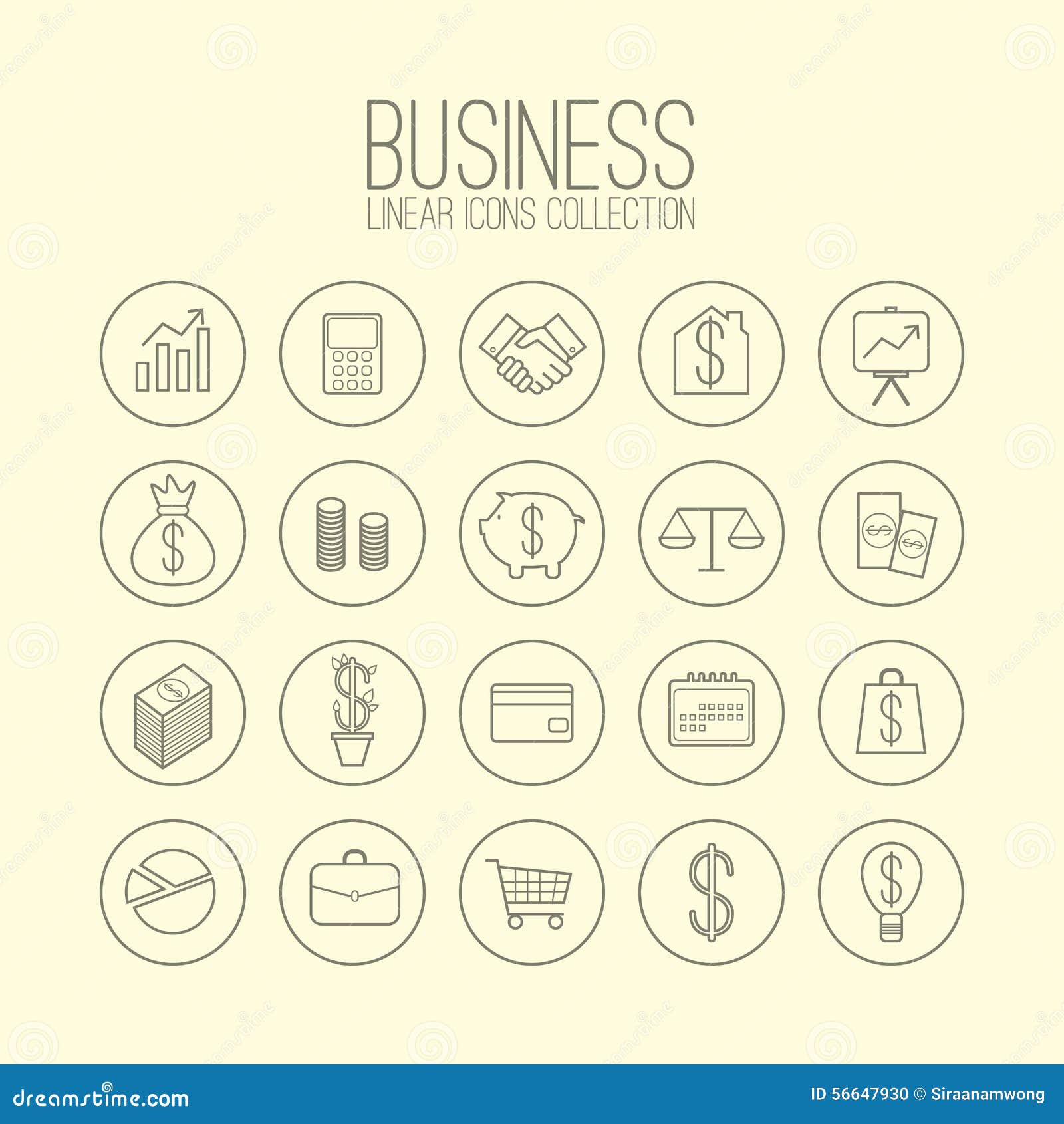 Business Linear Icons stock vector. Illustration of collection - 56647930 Business Linear Icons stock vector. Illustration of collection - 56647930
