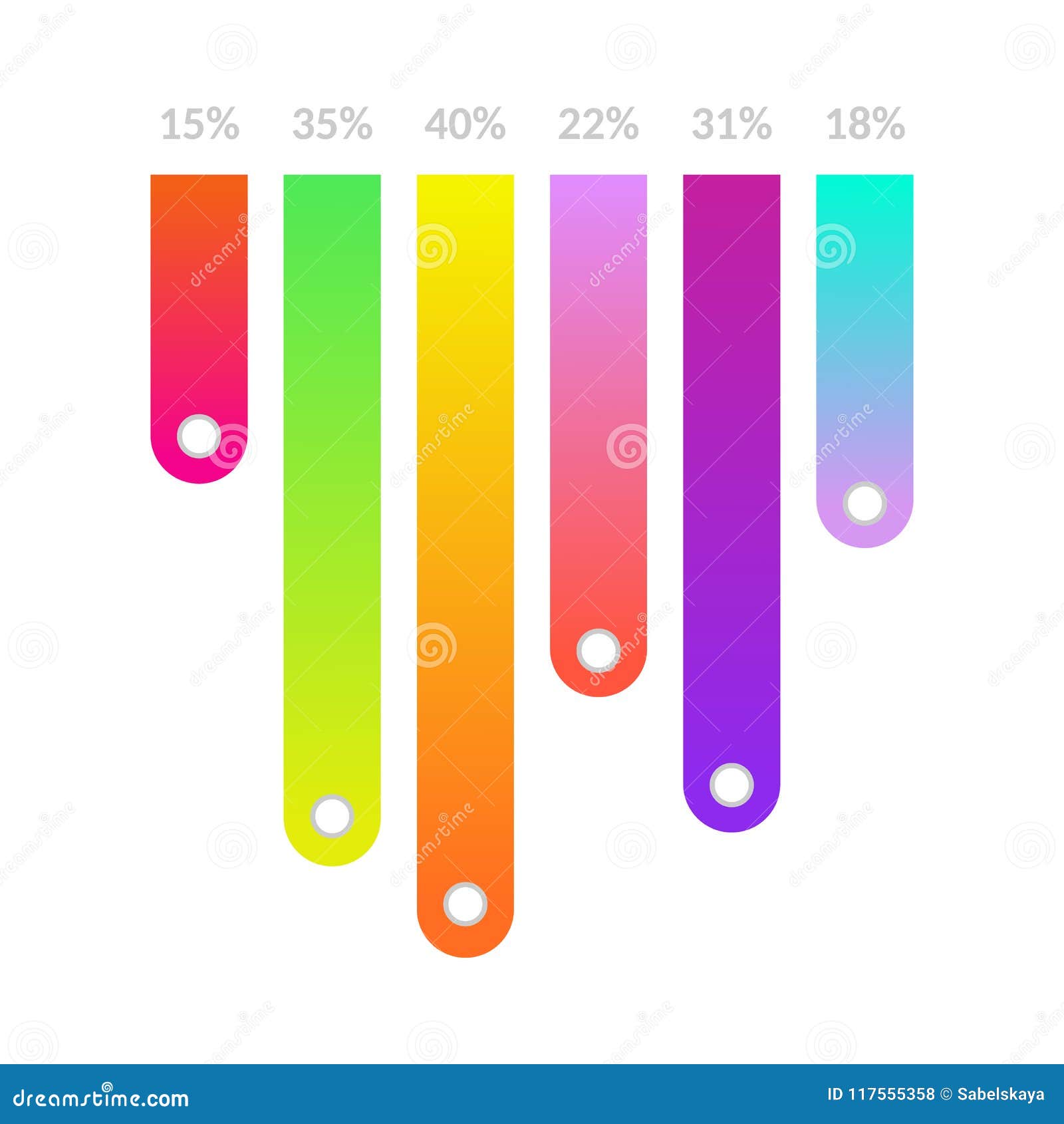 Vector Linear Histogram Bar Chart Icon Stock Vector - Illustration of ...