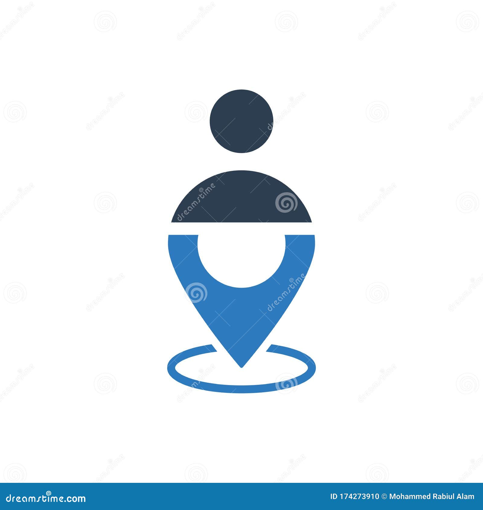 Business Location Icon stock illustration. Illustration of system ...