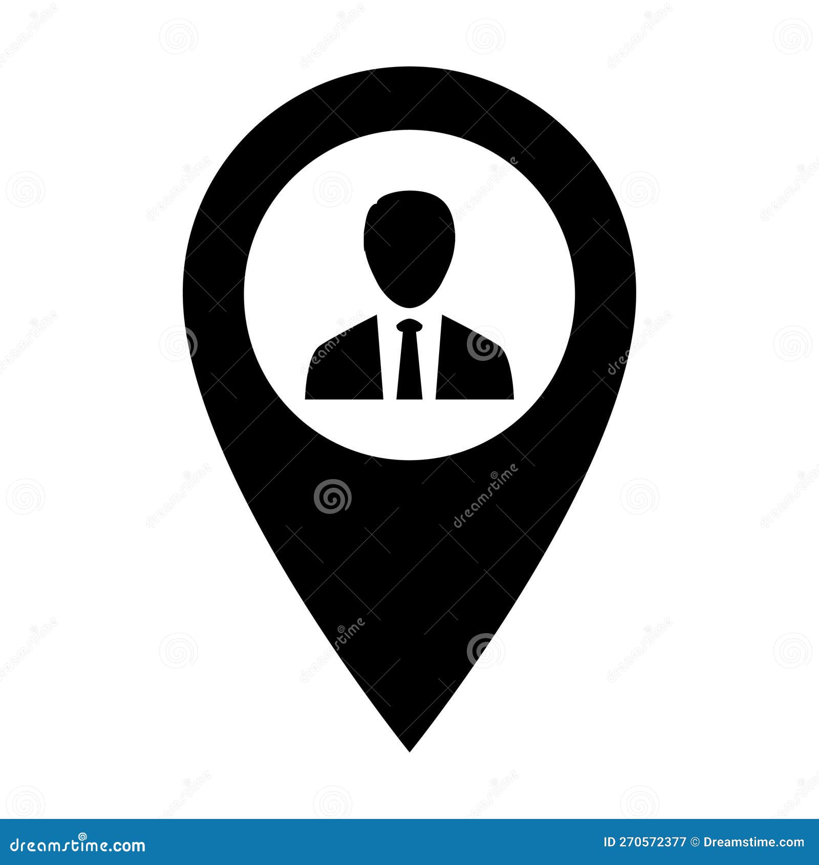 Business Location Icon stock vector. Illustration of symbol - 270572377