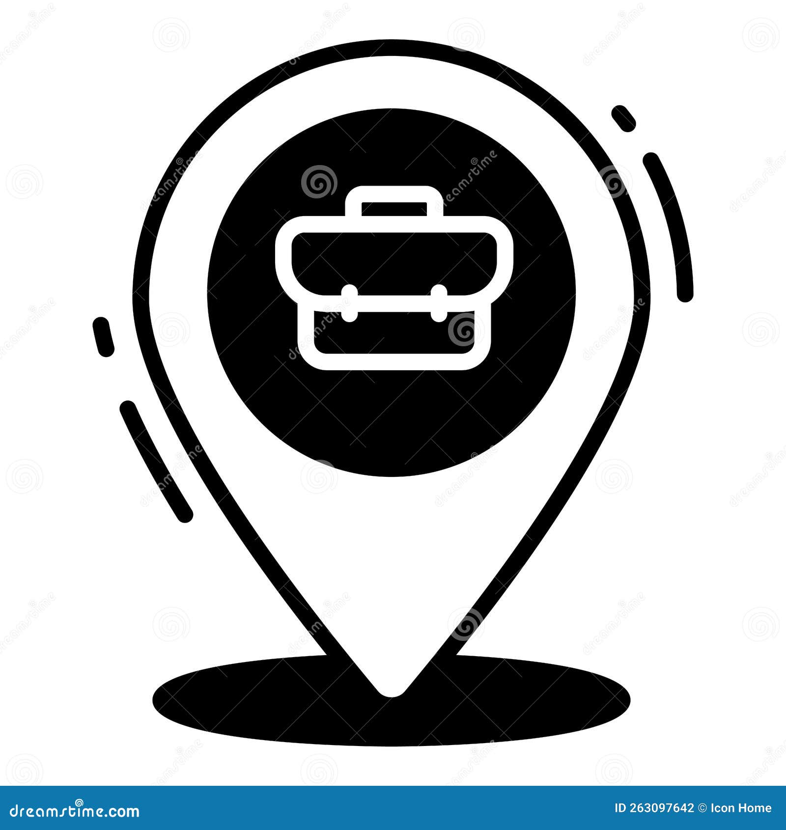 Business Location Icon Related Map Location and Navigation Black Icon ...