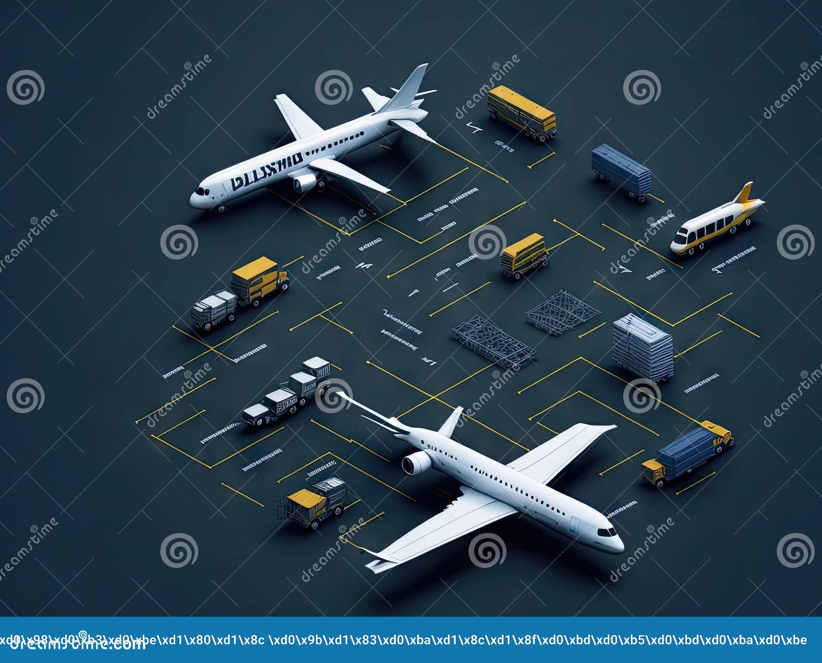 Business Logistics Concept Plane Truck Train. Ai Generative Stock ...