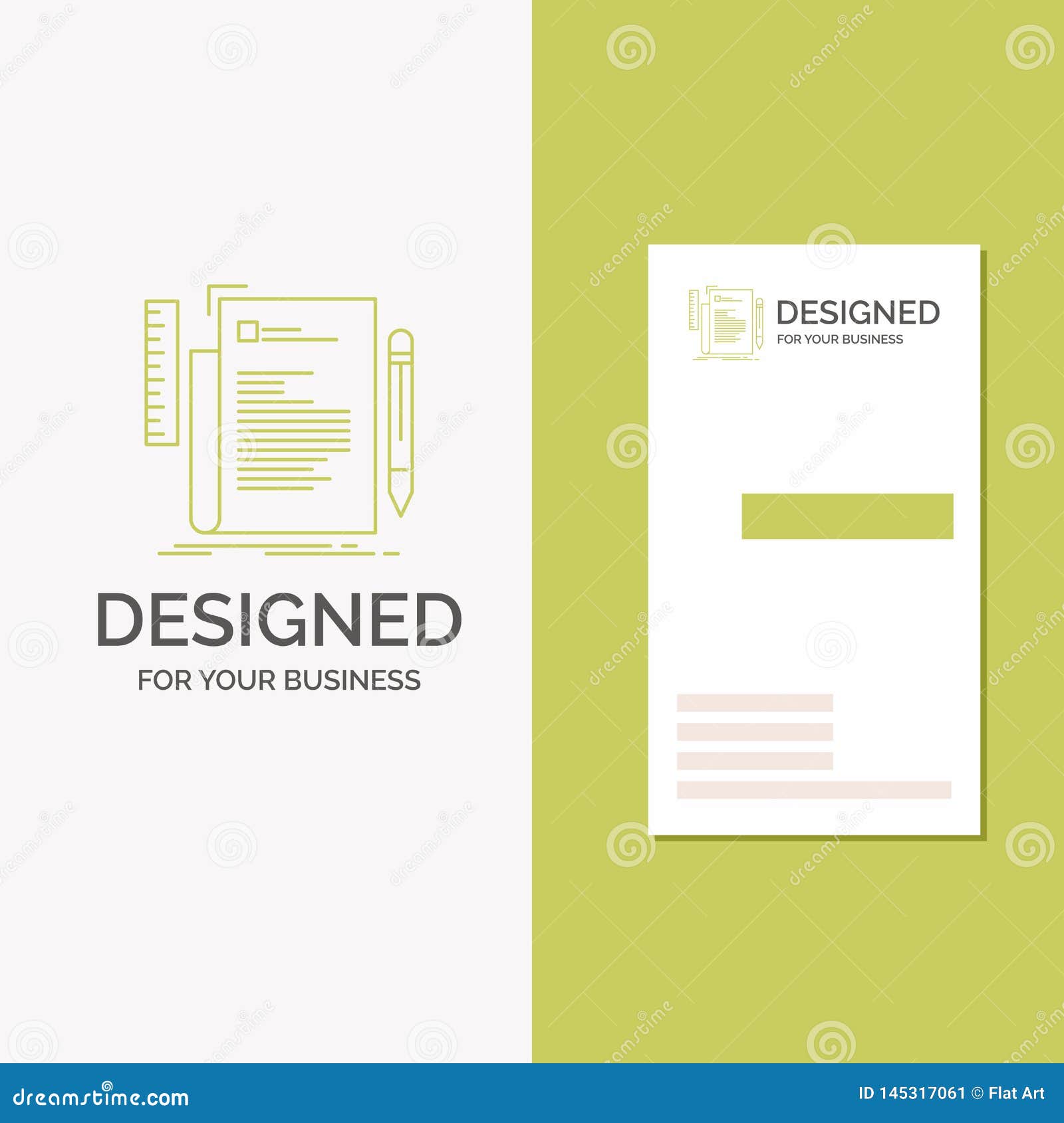 Business Logo For Code Coding File Programming Script Vertical Green Business Visiting