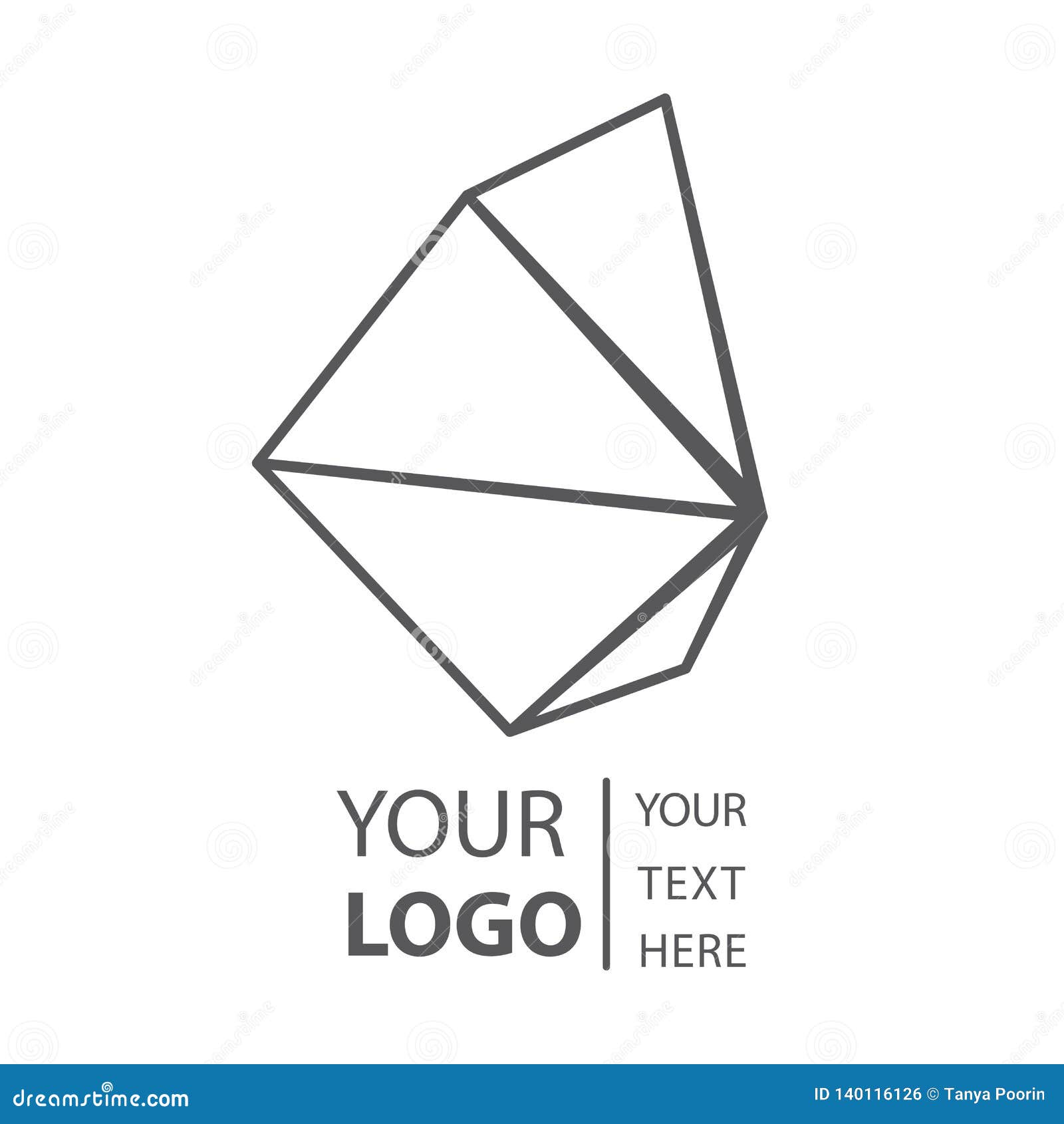 Business Logo Design on a White Background. Stock Vector - Illustration ...