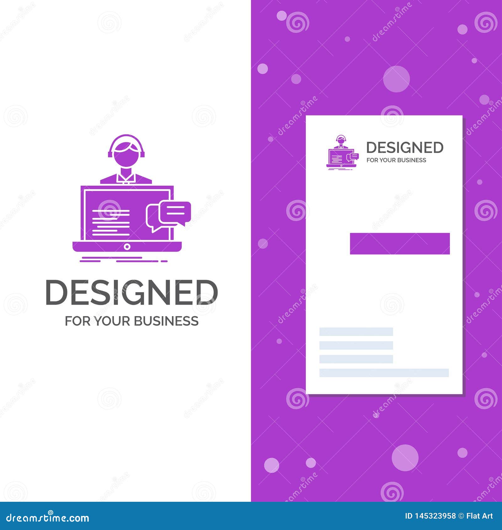 Business Logo for Support, Chat, Customer, Service, Help. Vertical ...