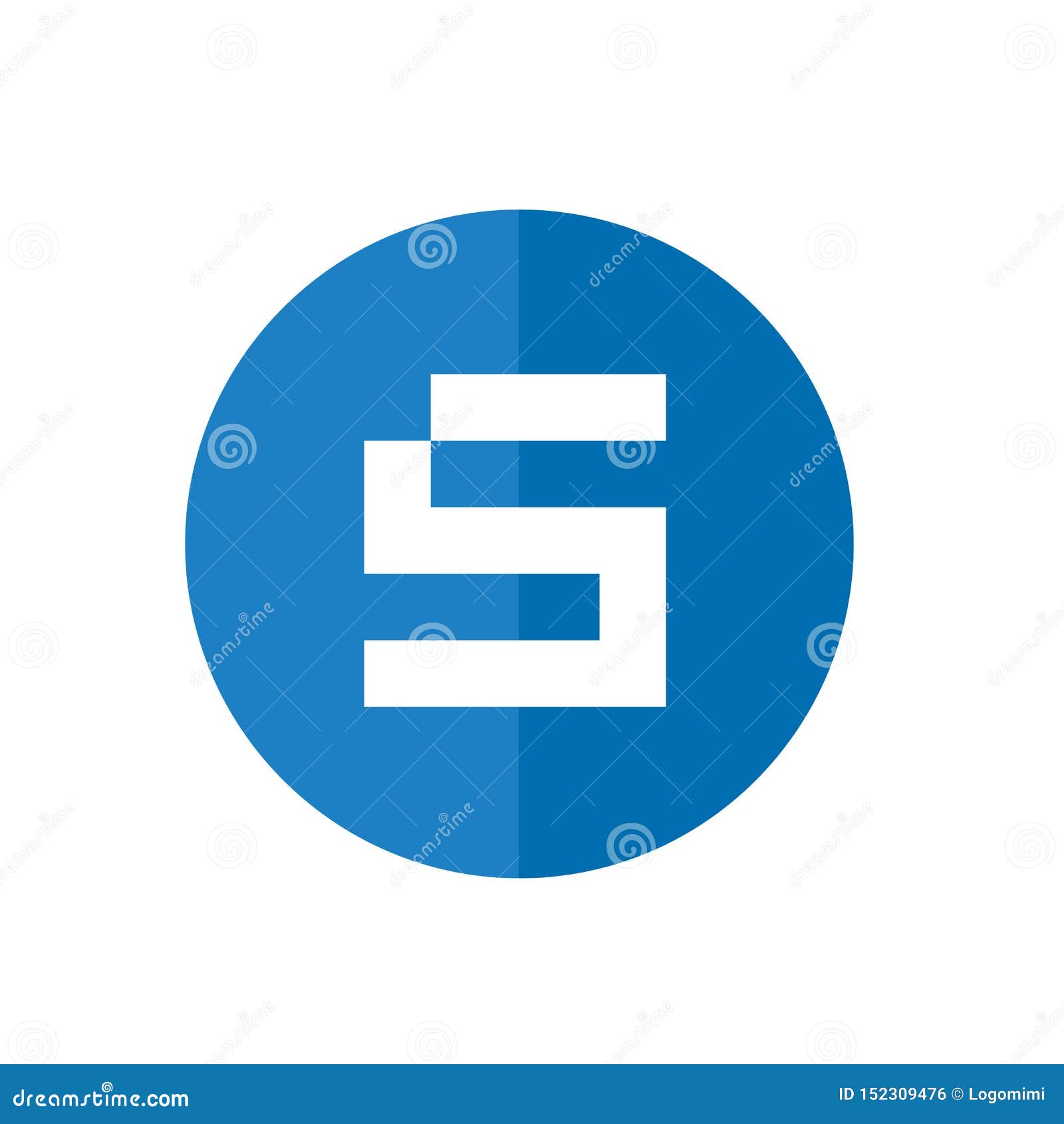 Business Logo Symbol, Blue Letter S Icon - Vector Stock Vector ...