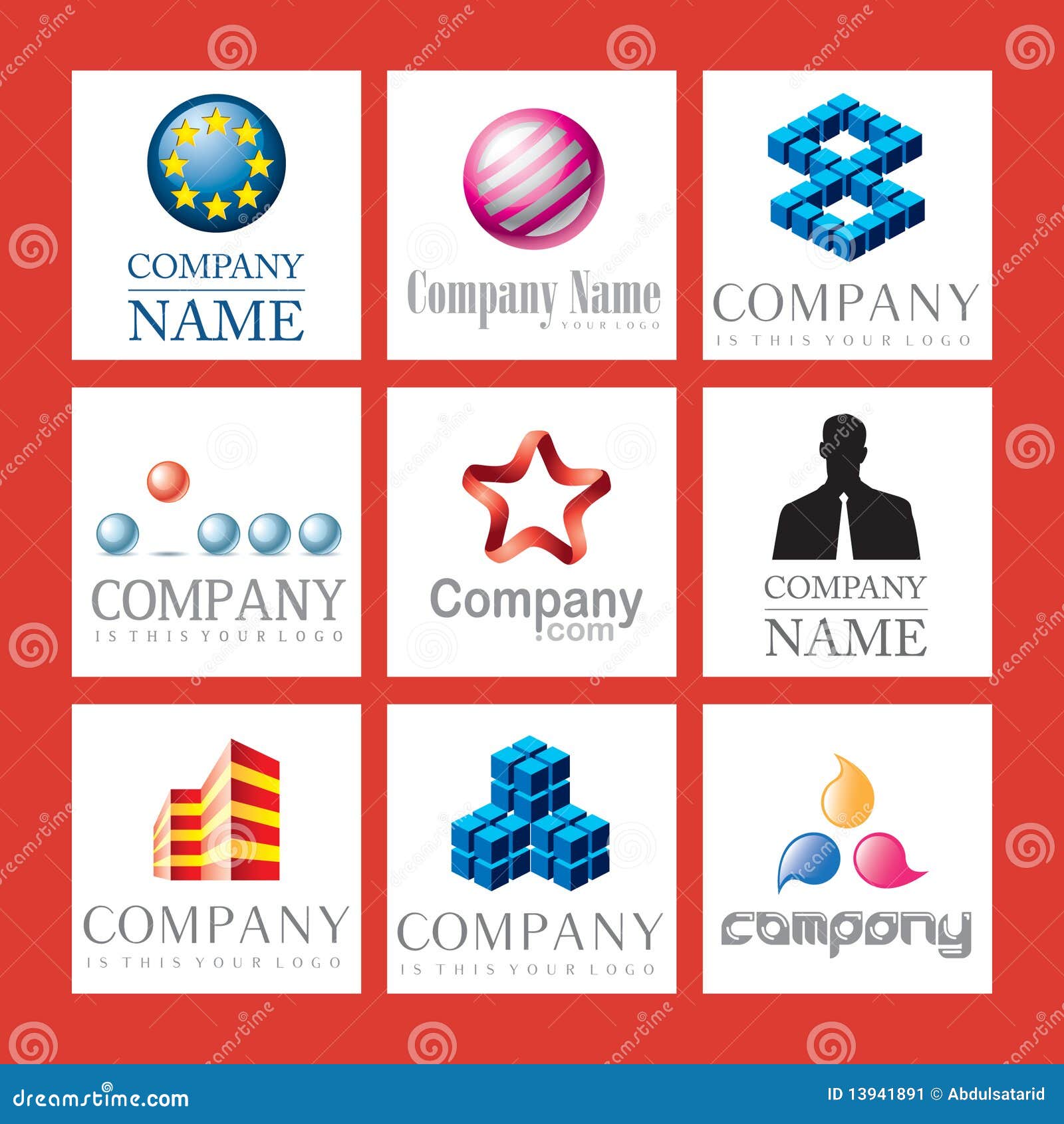 Business logos stock vector. Illustration of designs - 13941891