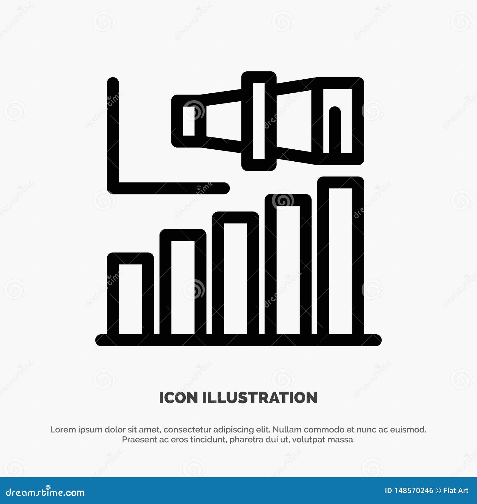 Business, Long, Modern, Term, Vision Line Icon Vector Stock Vector ...