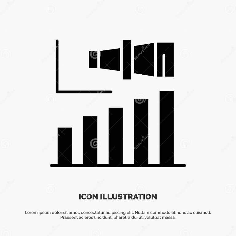 Business, Long, Modern, Term, Vision Solid Glyph Icon Vector Stock ...