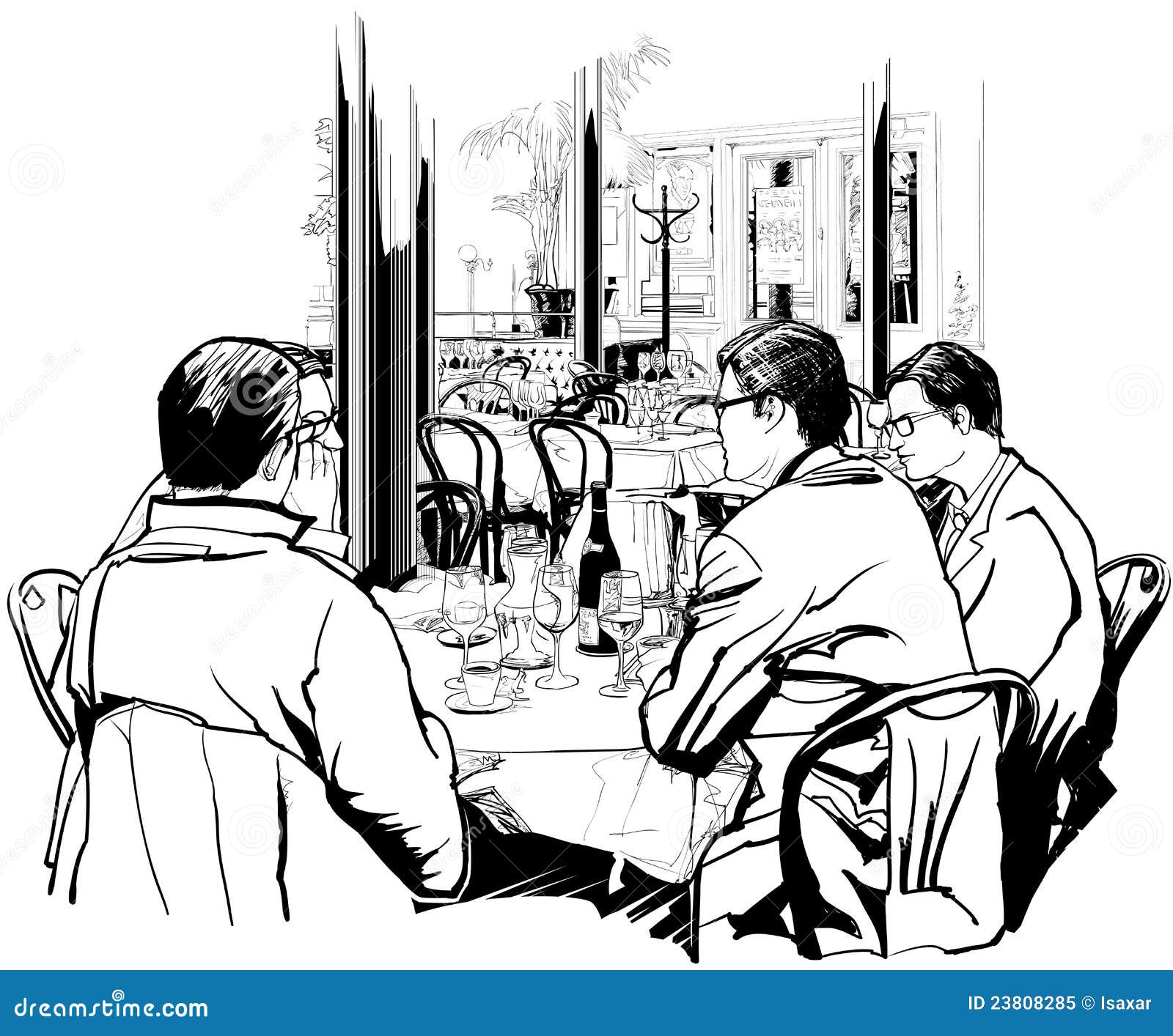 Business lunch stock vector. Illustration of culinary - 23808285