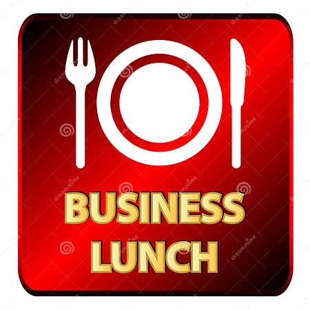 Business lunch logo stock vector. Illustration of meaty - 27350551