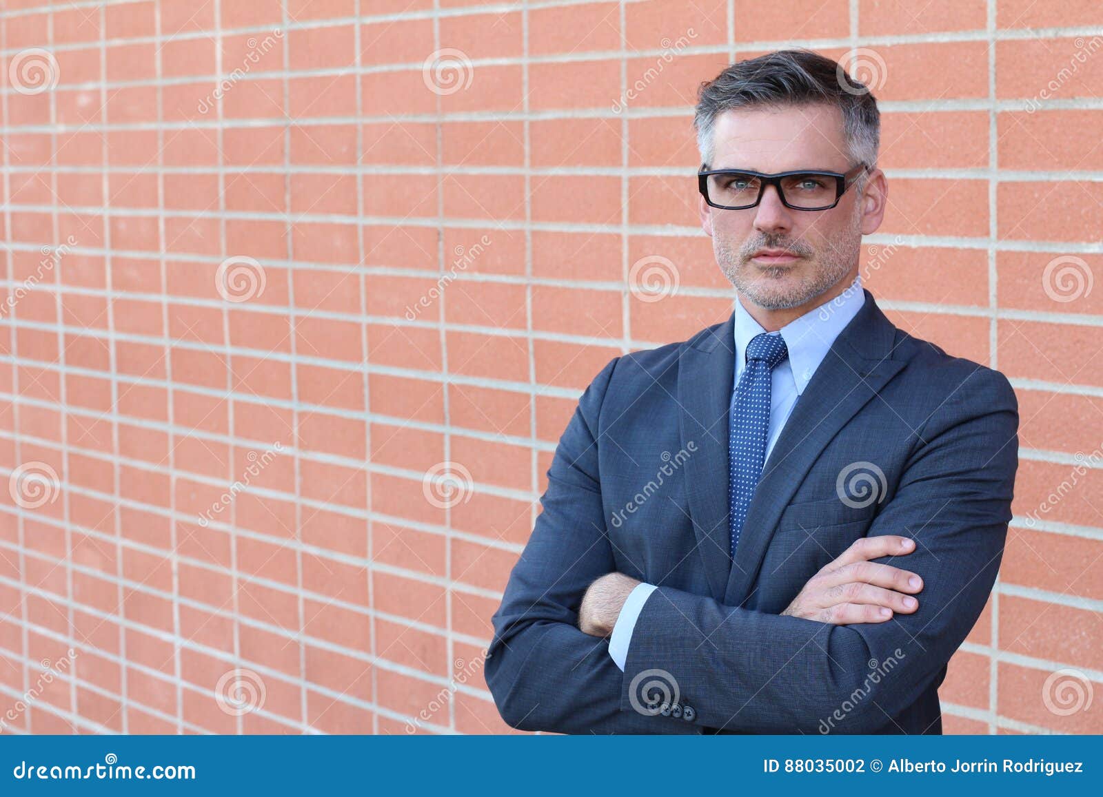Business Magnate with Arms Crossed Stock Photo - Image of human ...