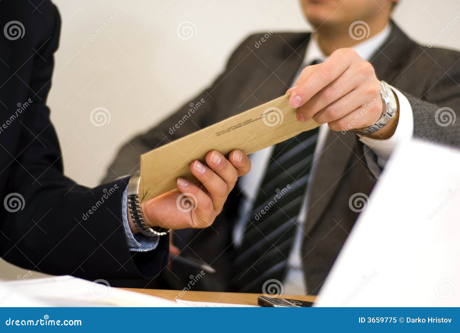 Business mail in hand stock image. Image of attractive - 3659775