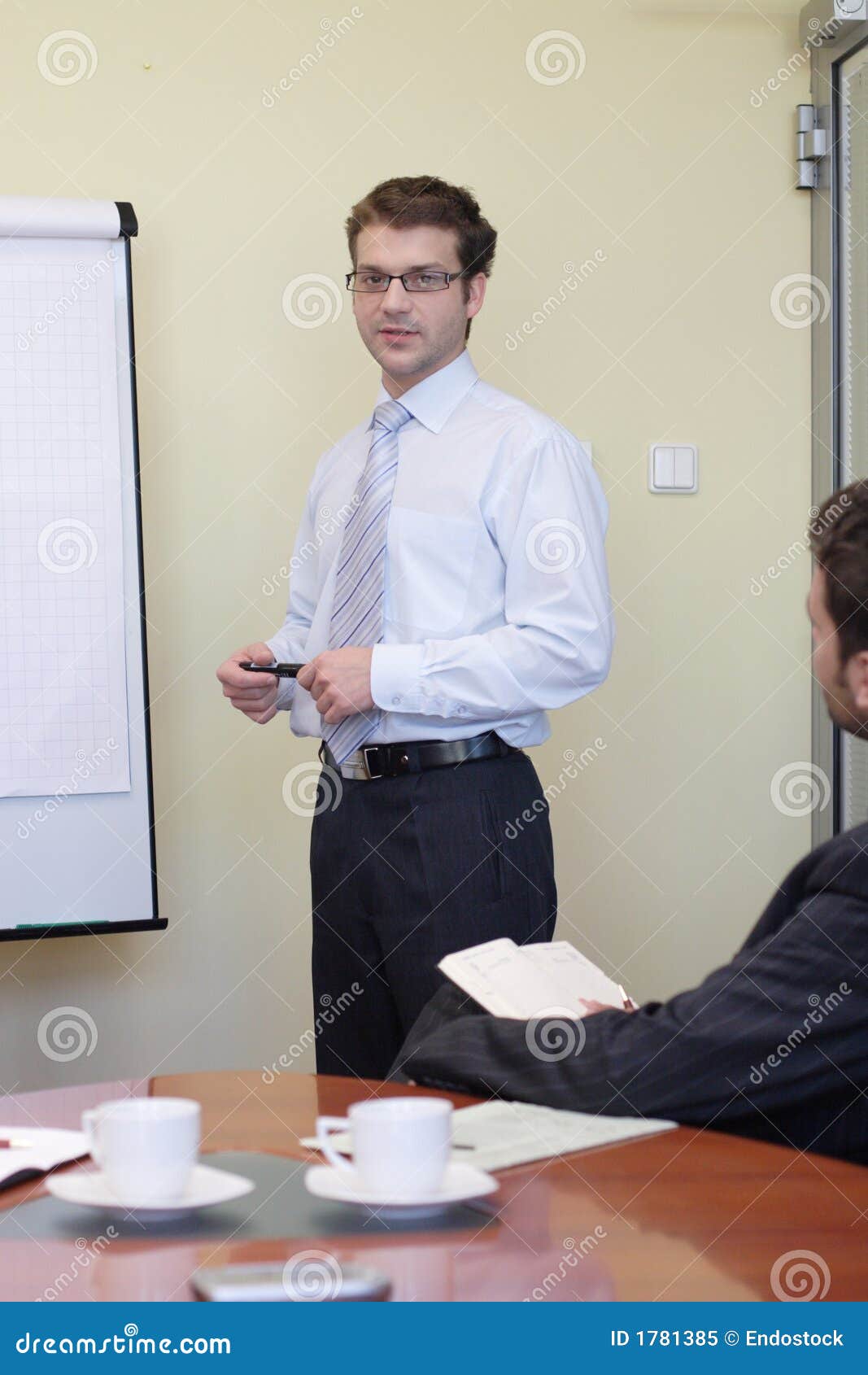 Business Making Presentation To the Other Stock Image - Image of group ...