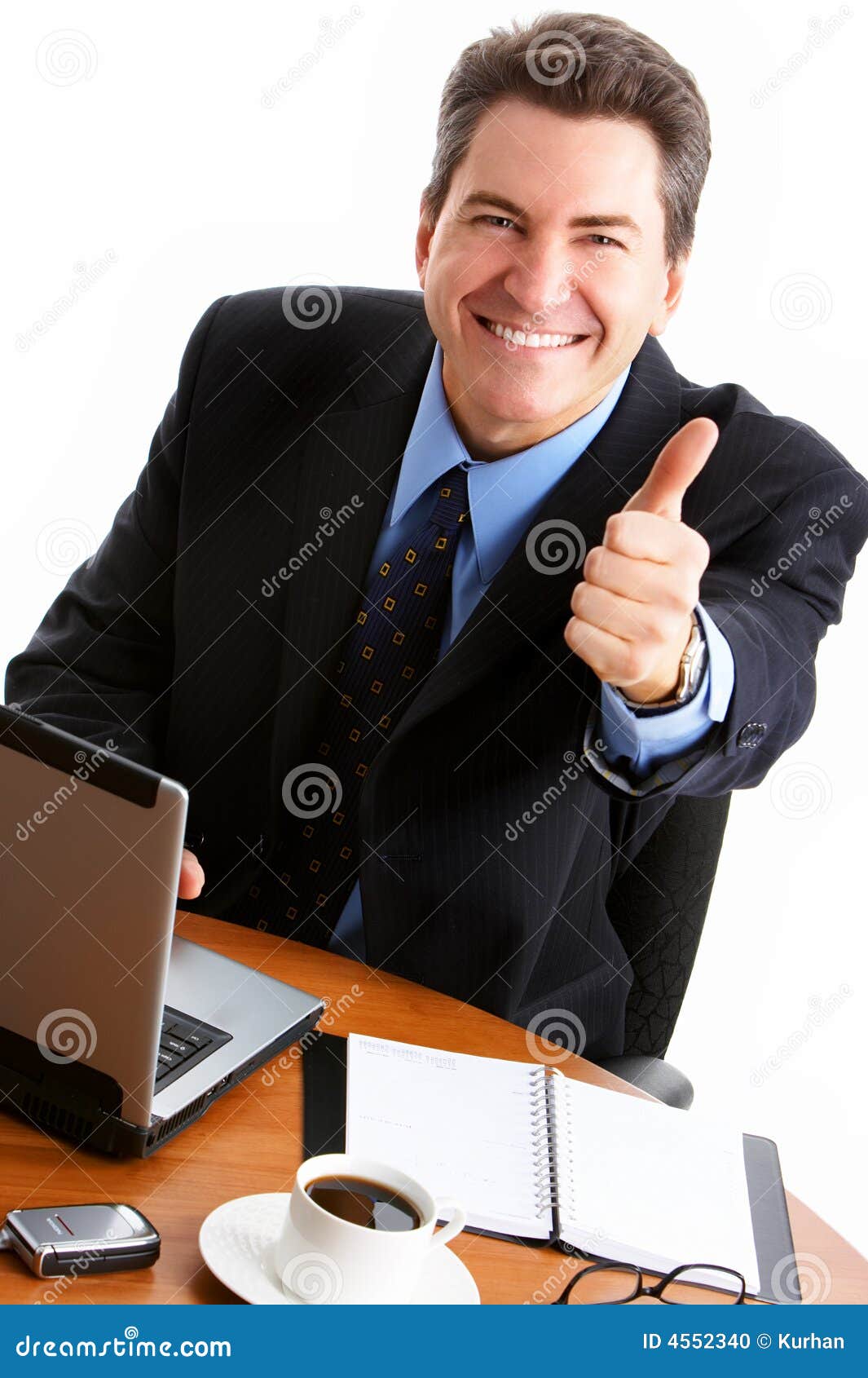 Business man stock photo. Image of happy, eyeglasses, office - 4552340