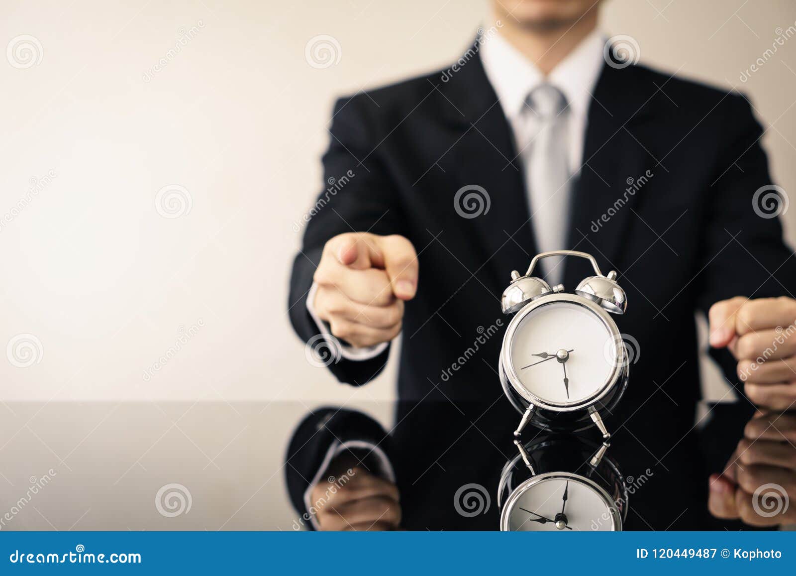Business Man with Alarm Clock. Stock Image - Image of running, boss ...