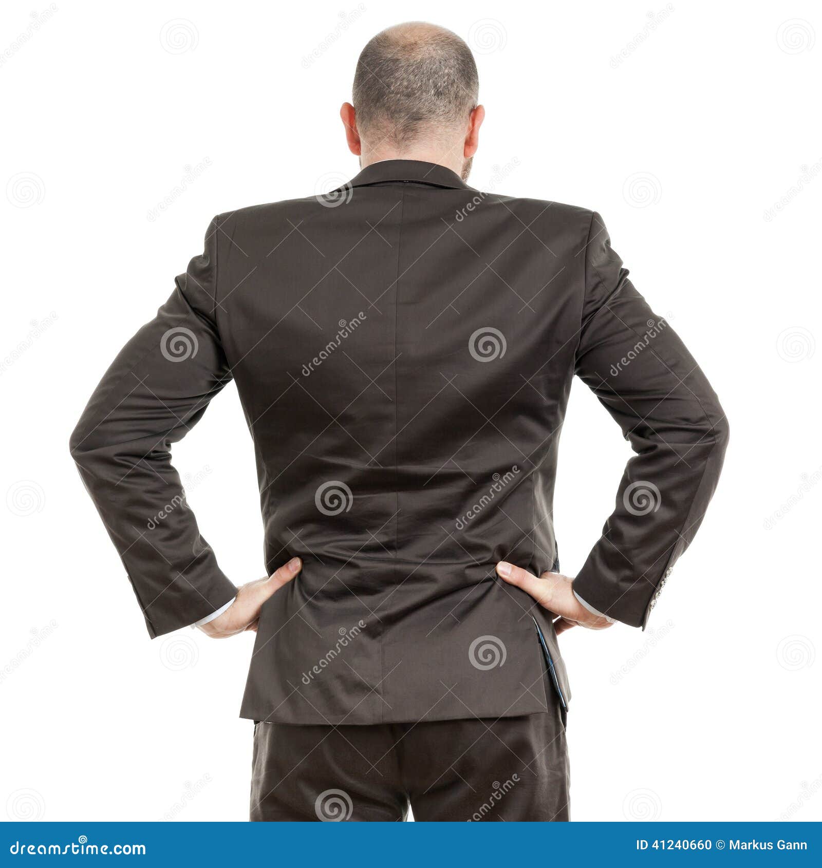 Business man back stock photo. Image of hair, calm, back - 41240660