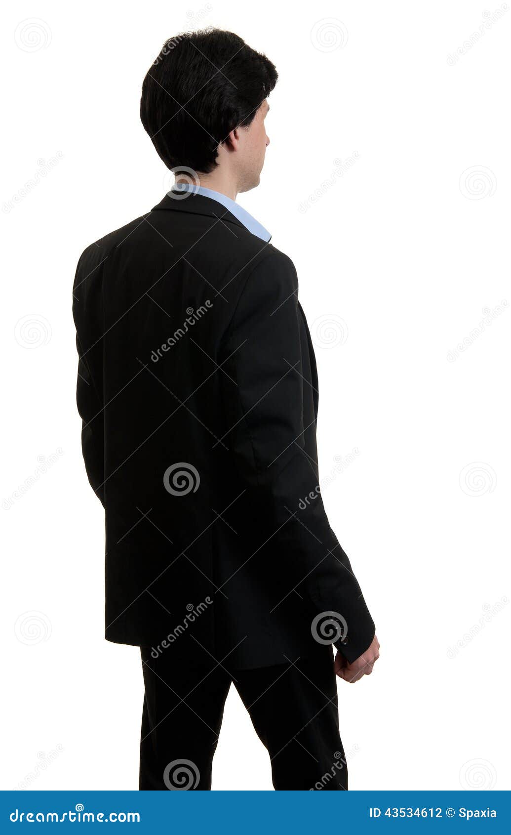 Business man from the back stock photo. Image of background - 43534612