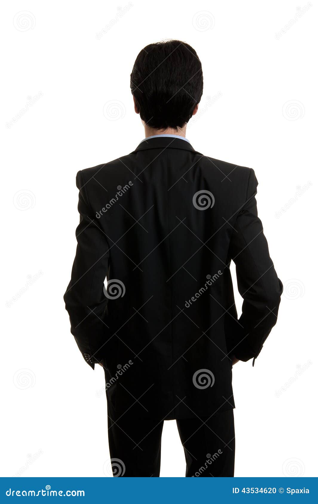 Business man from the back stock photo. Image of backview - 43534620