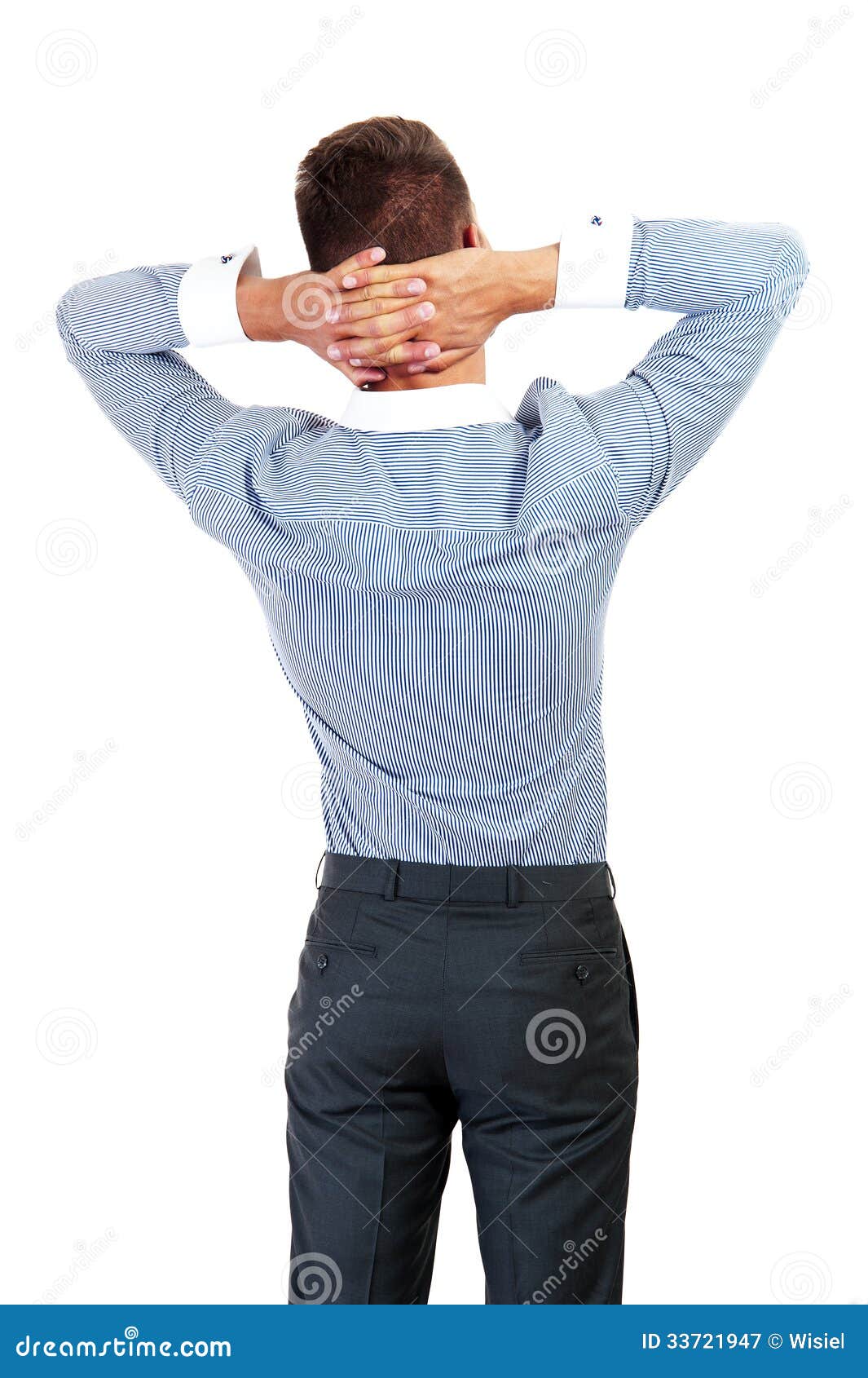 Business man from the back stock image. Image of full - 33721947