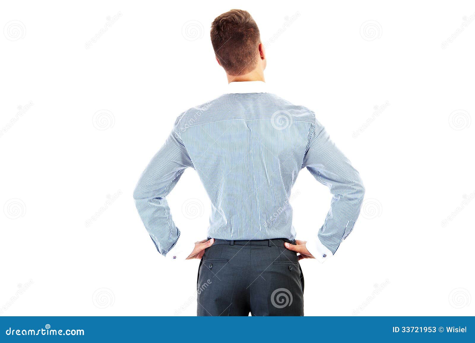 Business man from the back stock image. Image of executive - 33721953