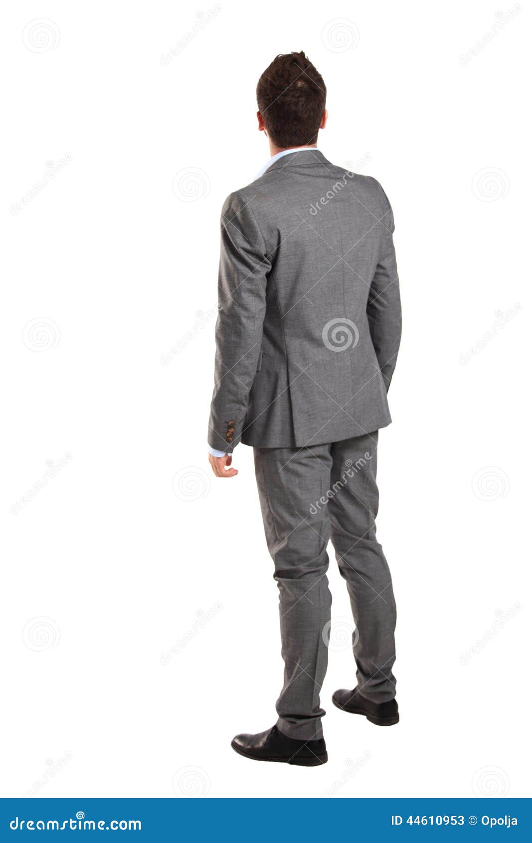 Business Man from the Back - Looking at Something Stock Image - Image ...