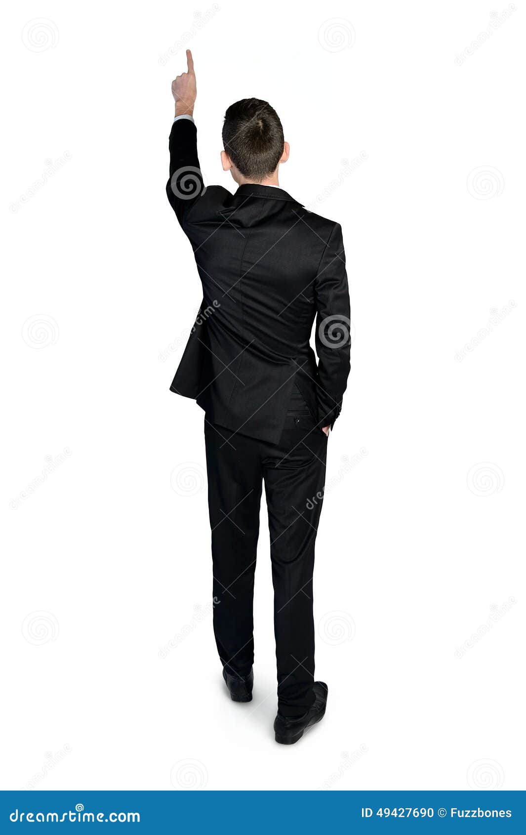 Business man back view stock photo. Image of body, look - 49427690