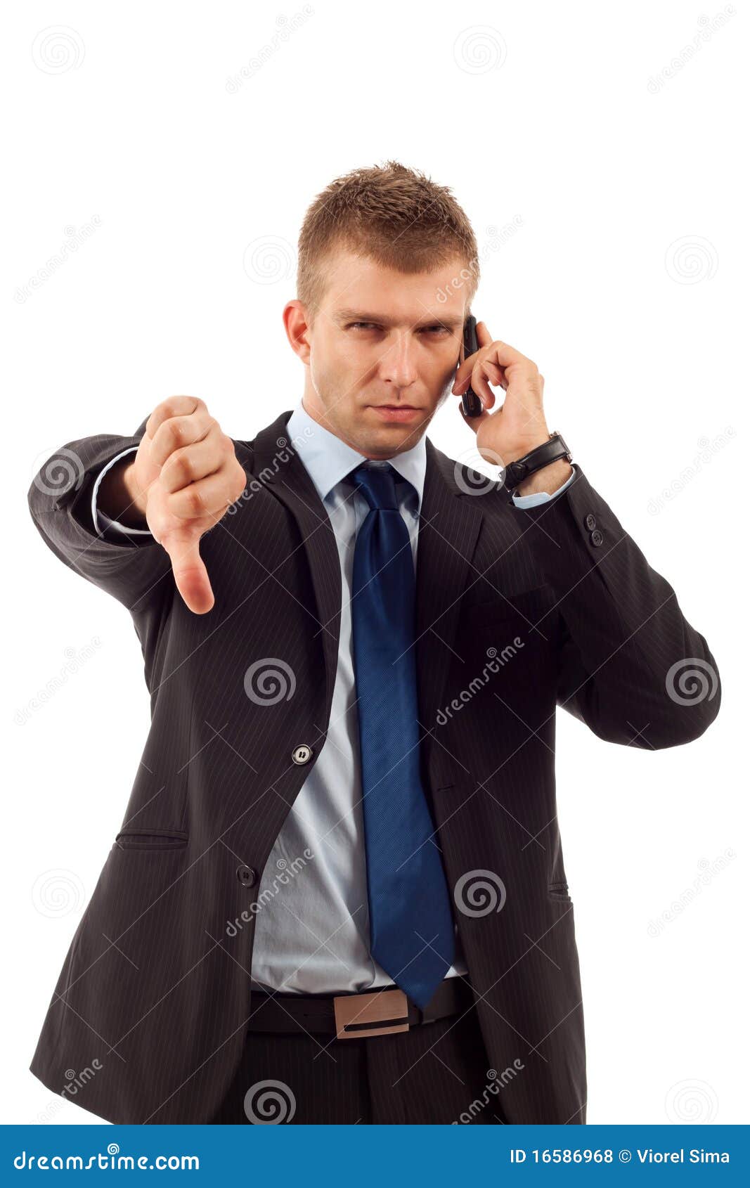 Business man with bad news stock photo. Image of colleague - 16586968