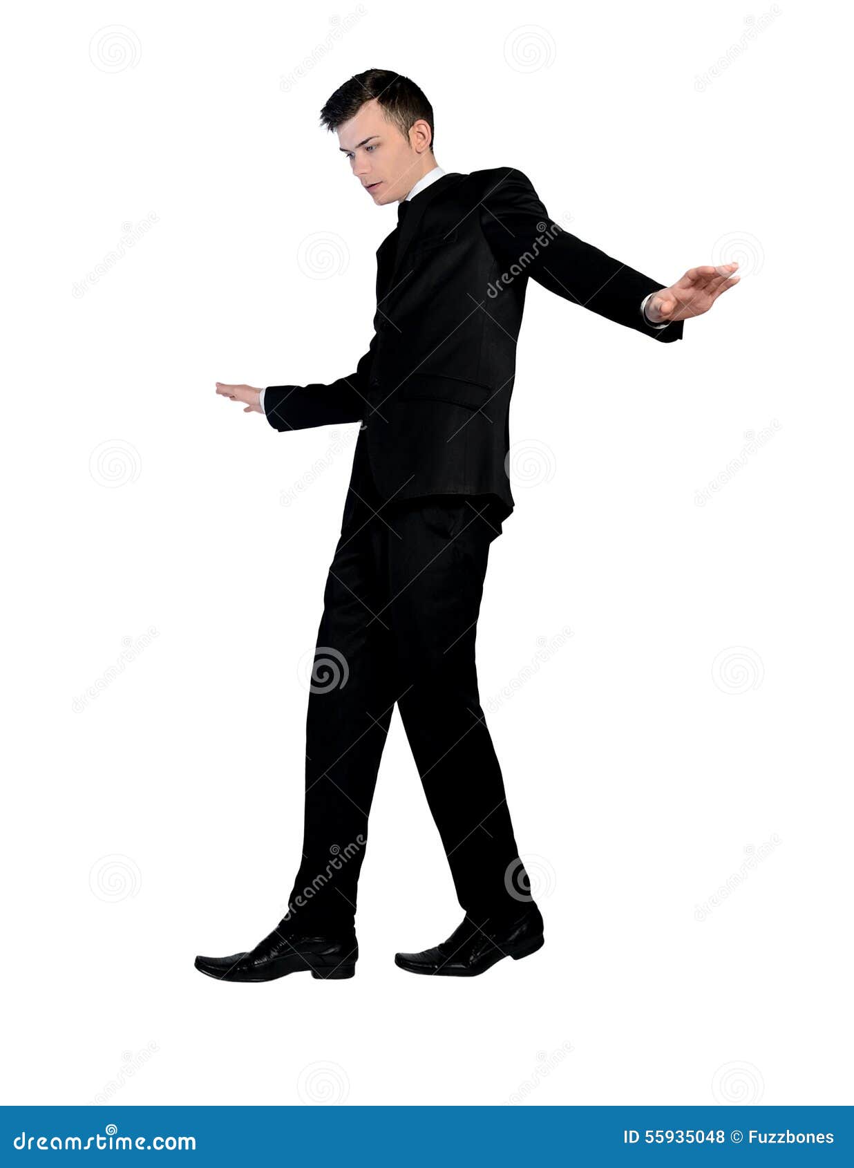 Business man balance walk stock photo. Image of imaginary - 55935048