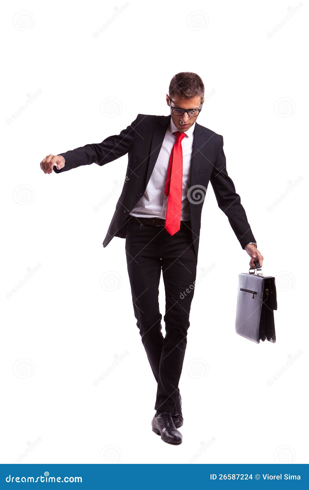 Business Man Balancing and Walking Forward Stock Photo - Image of ...