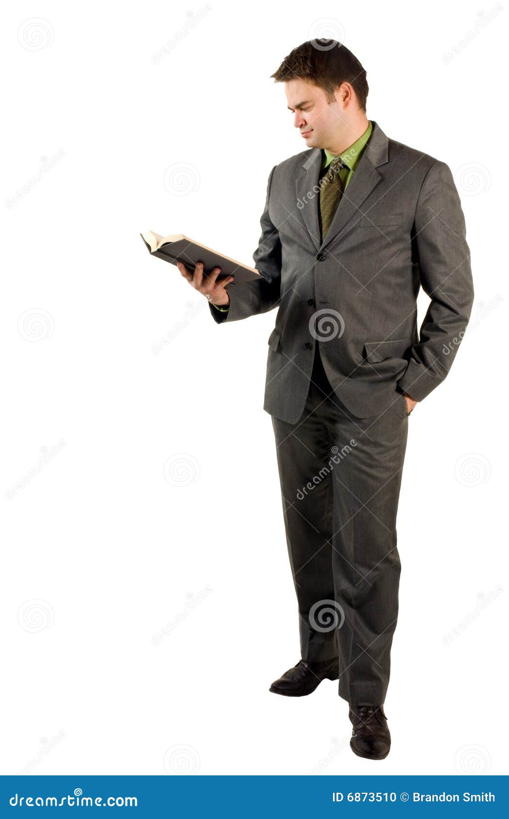 Business man with a Book stock photo. Image of page, text - 6873510
