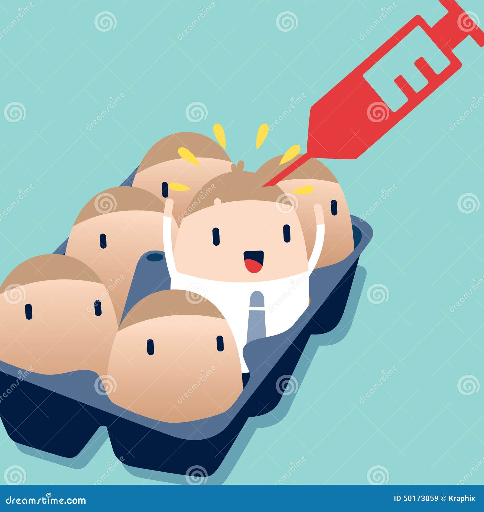 Business Man Boost Up With Injection Cartoon Vector | CartoonDealer.com ...