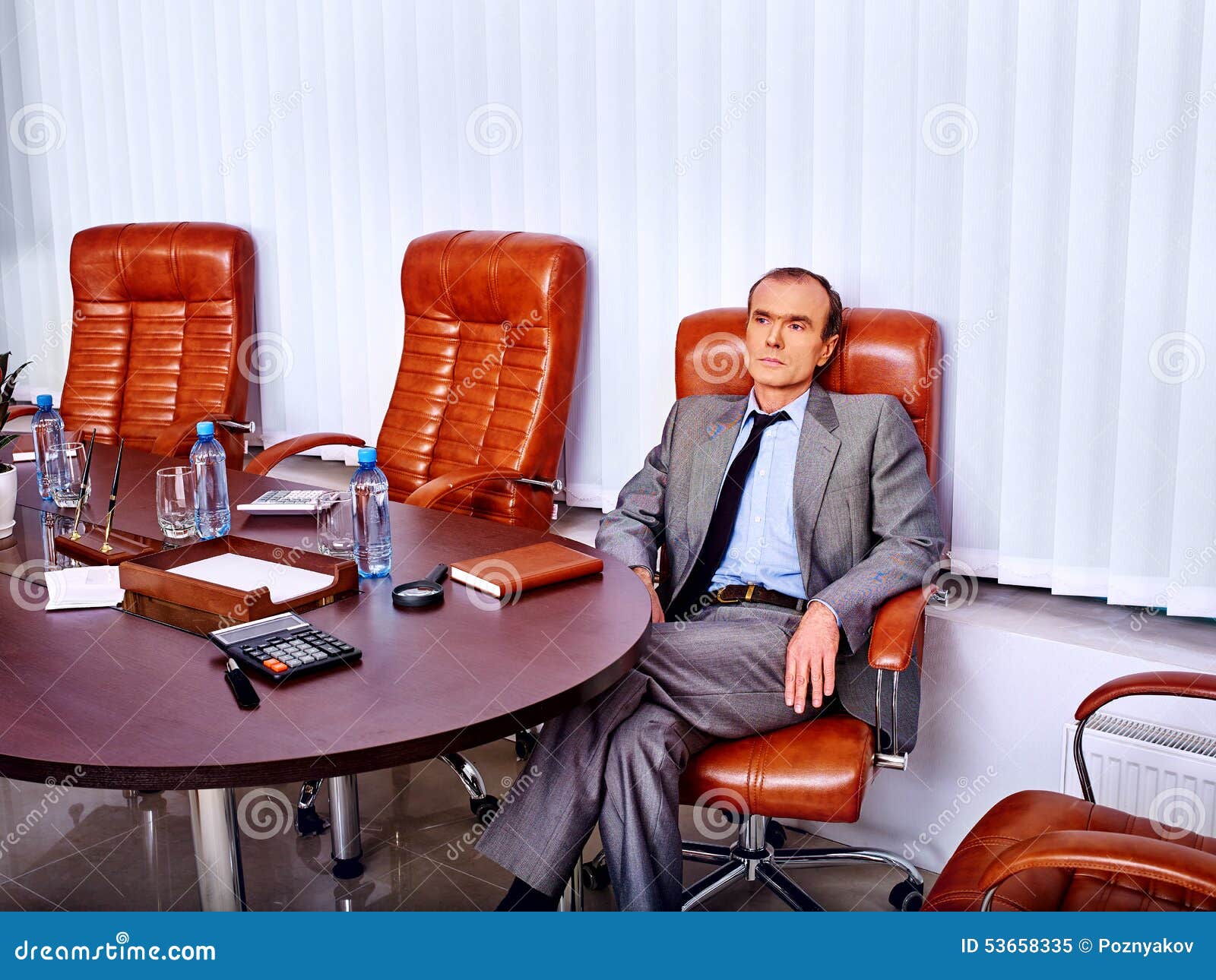 Business Man Boss at Office Stock Image - Image of concept, chair: 53658335