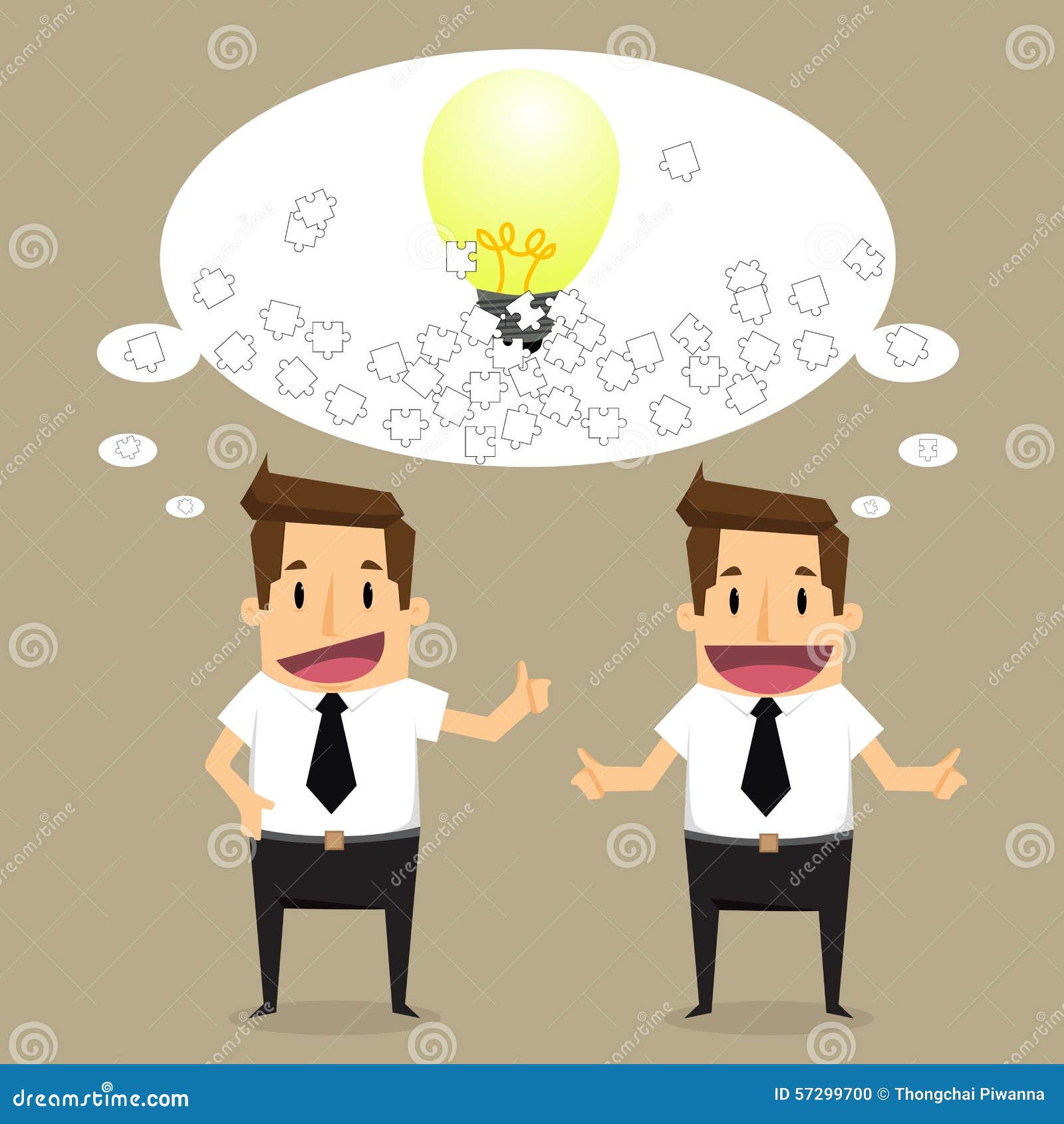 Business man brainstorming stock vector. Illustration of brainstorming ...