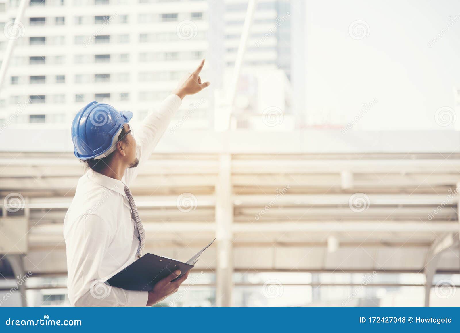 Business Man Building Contractor Using Smart Phone. Architect Interior ...