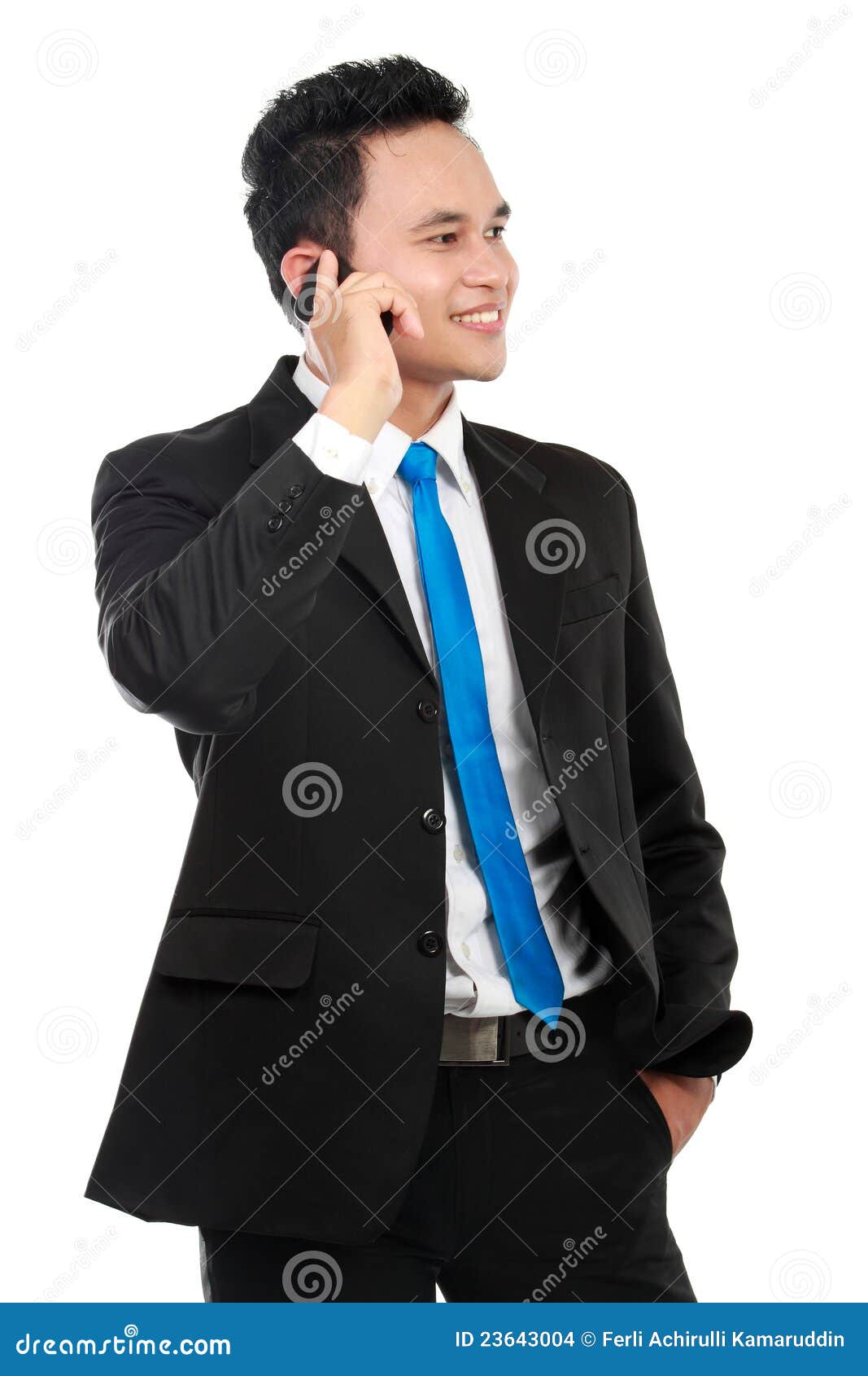 Business man calling stock photo. Image of phone, information - 23643004