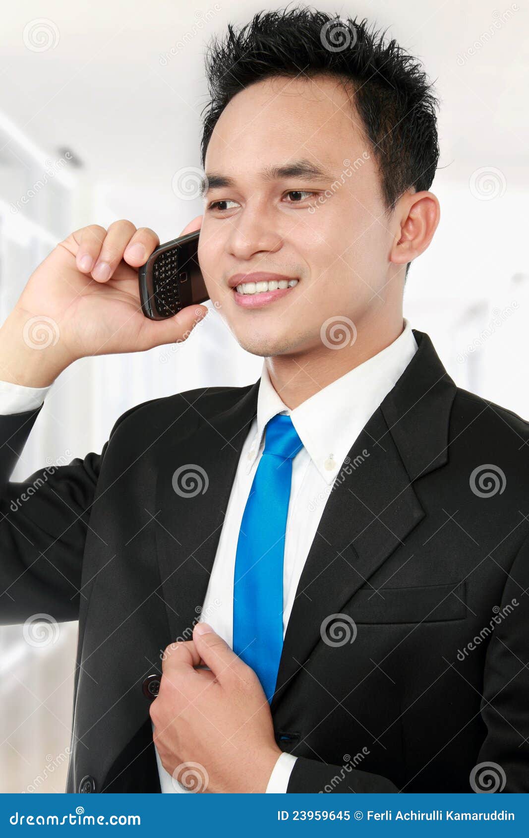 Business man calling stock image. Image of cellular, person - 23959645
