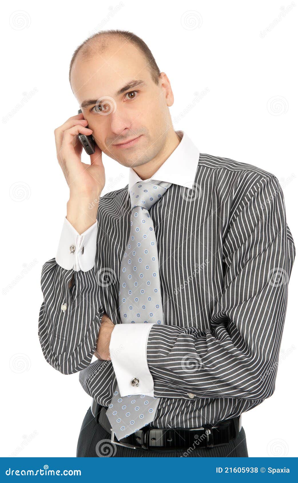 Business Man Calling on Phone Stock Photo - Image of person, telephone ...