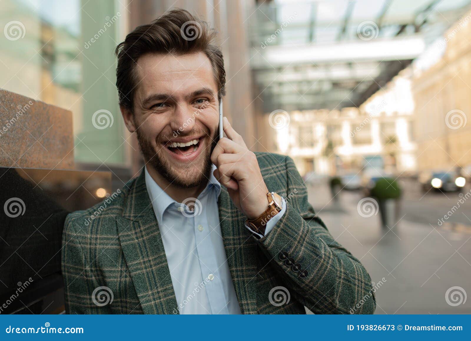 Business Man Calls on the Phone Stock Image - Image of cellphone ...