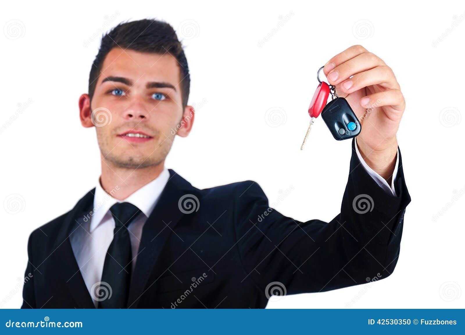 Business man with car keys stock photo. Image of handsome - 42530350