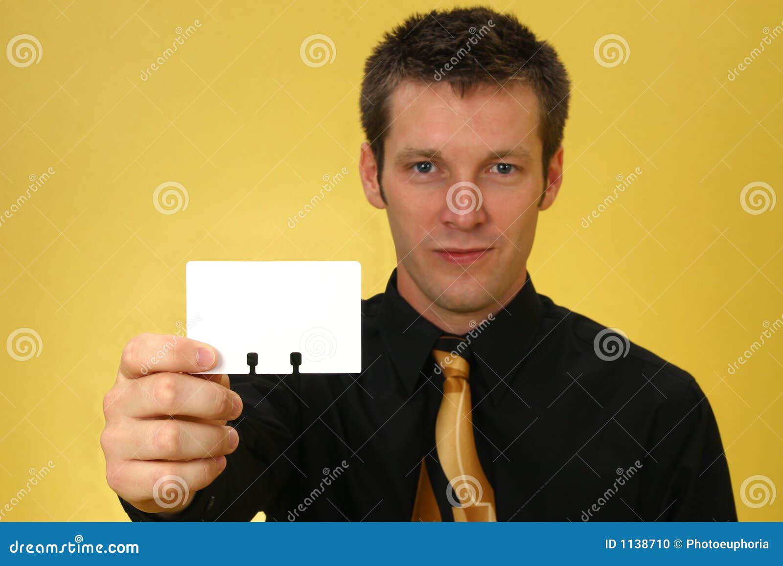 Business Man with Card stock photo. Image of working, organize - 1138710