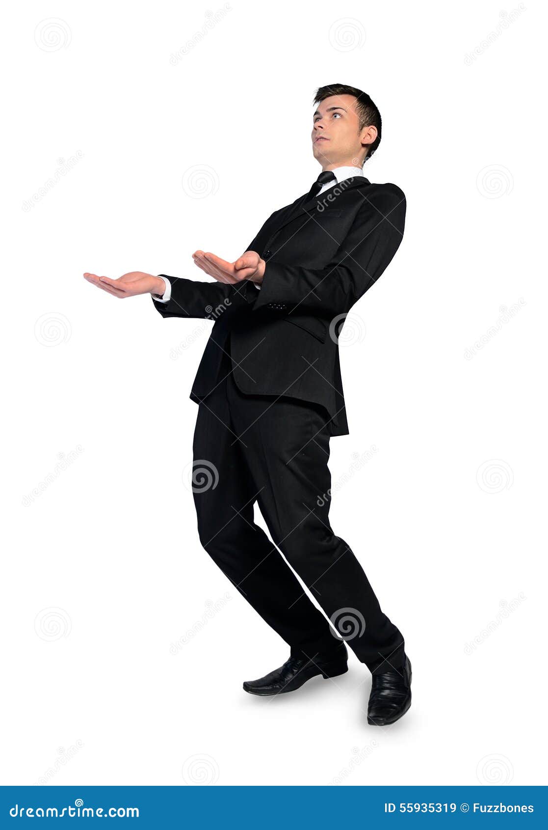 Business Man Carry Something Stock Image - Image of hold, full: 55935319