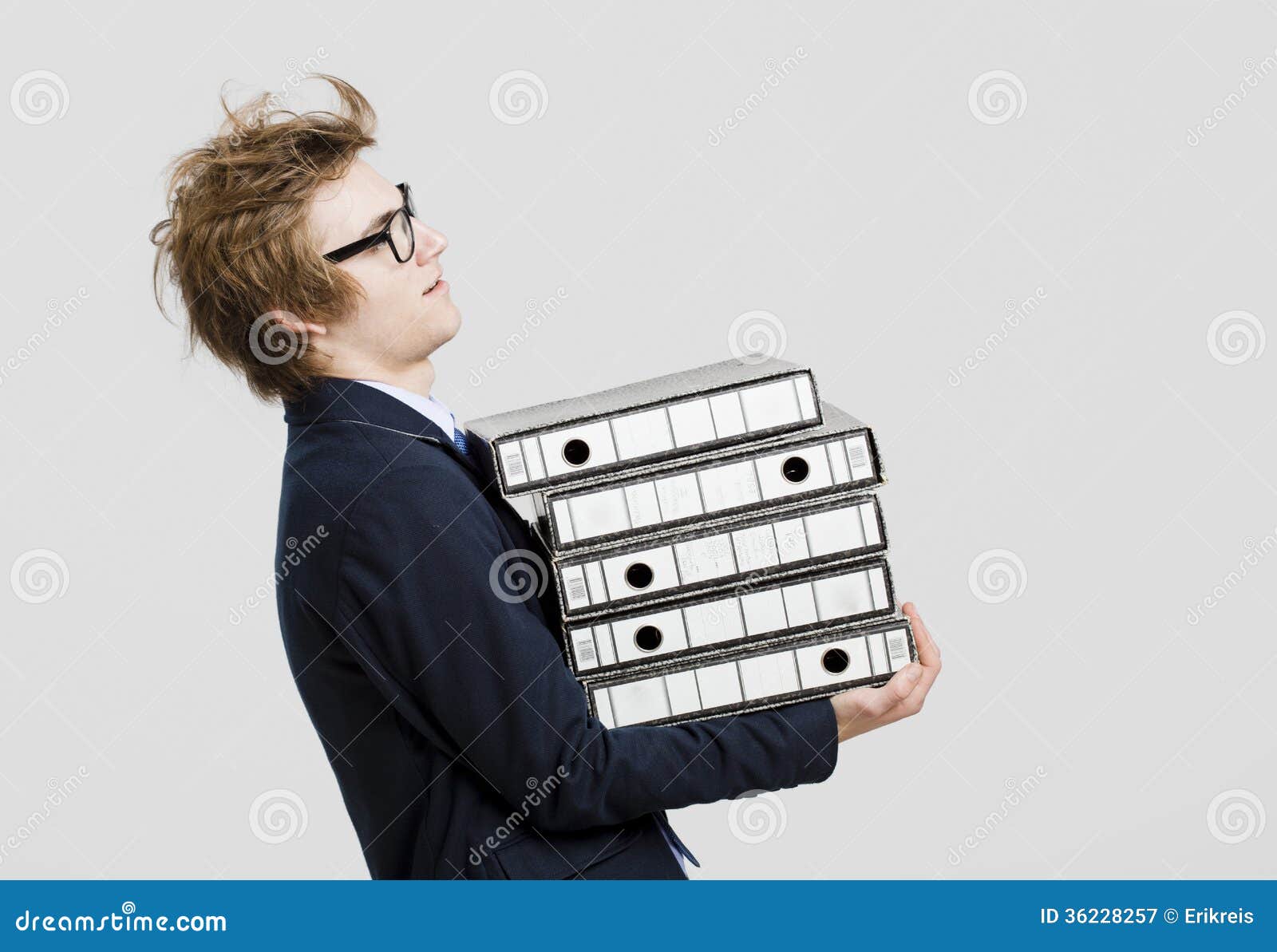 Business Man Carrying Folders Stock Image - Image of boss, life: 36228257