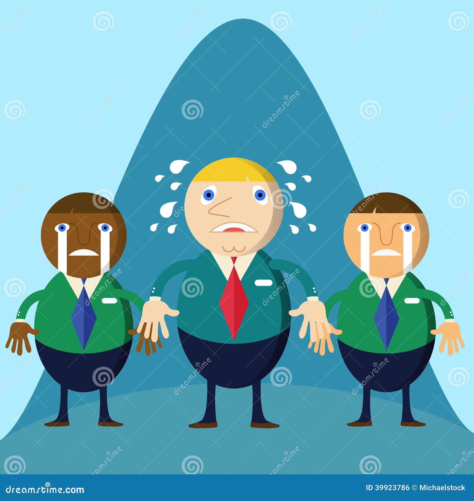 Business Man Cartoon Character Loser Stock Illustration - Illustration ...