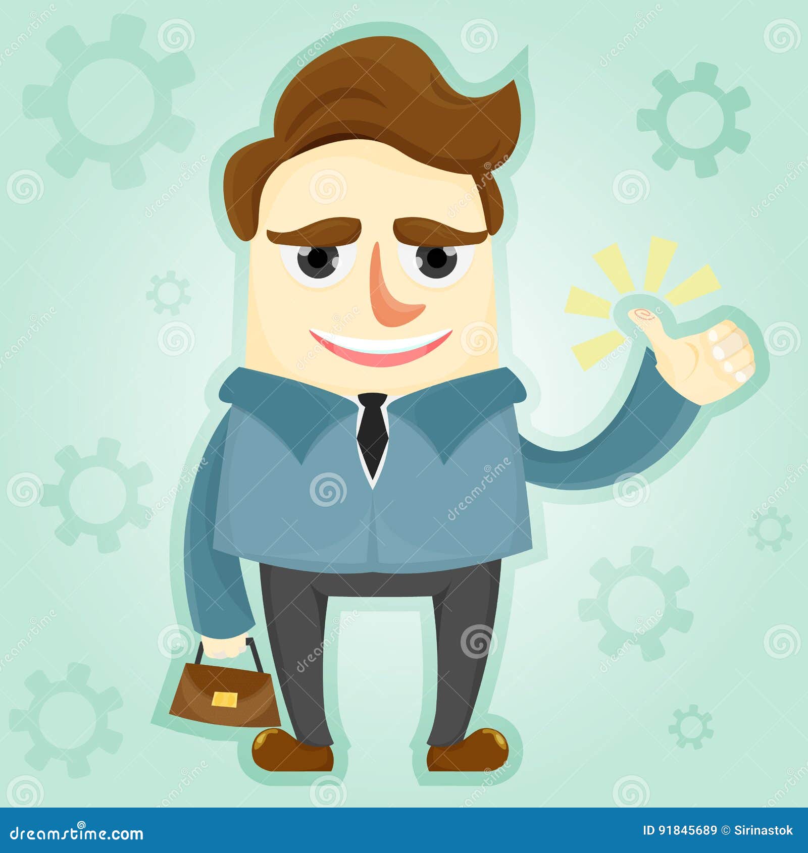 Business Man Cartoon Character. Stock Vector - Illustration of ...
