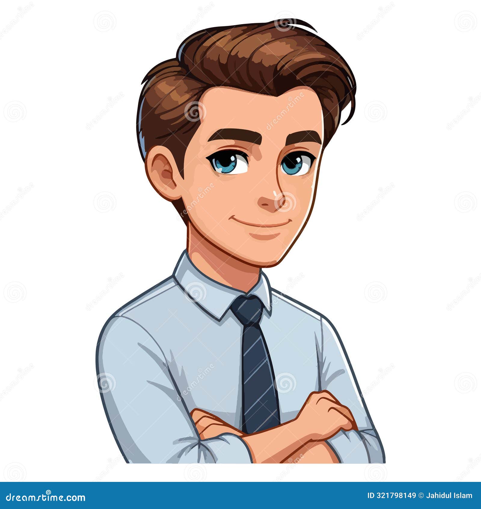 Business Man Cartoon Character Vector Illustration Stock Vector