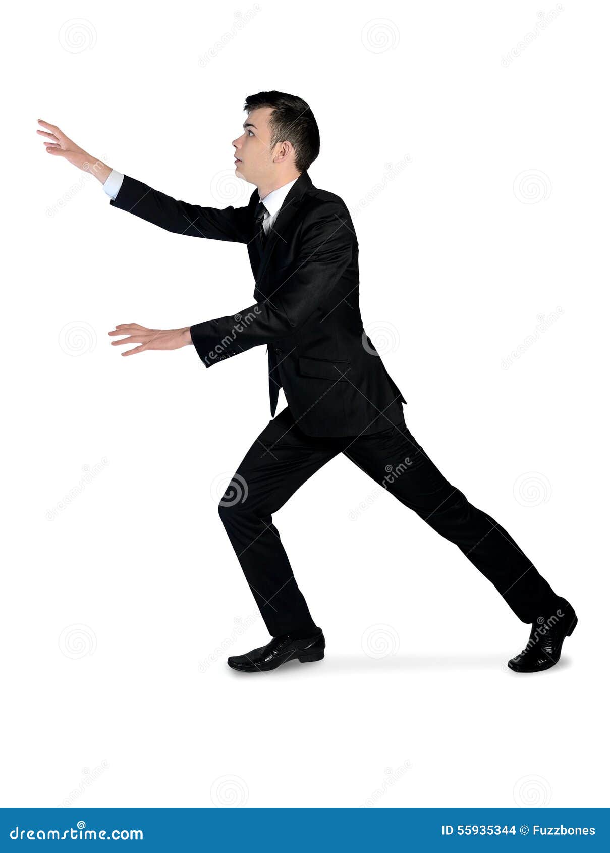 Business Man Catch Something Stock Photo - Image of side, motion: 55935344