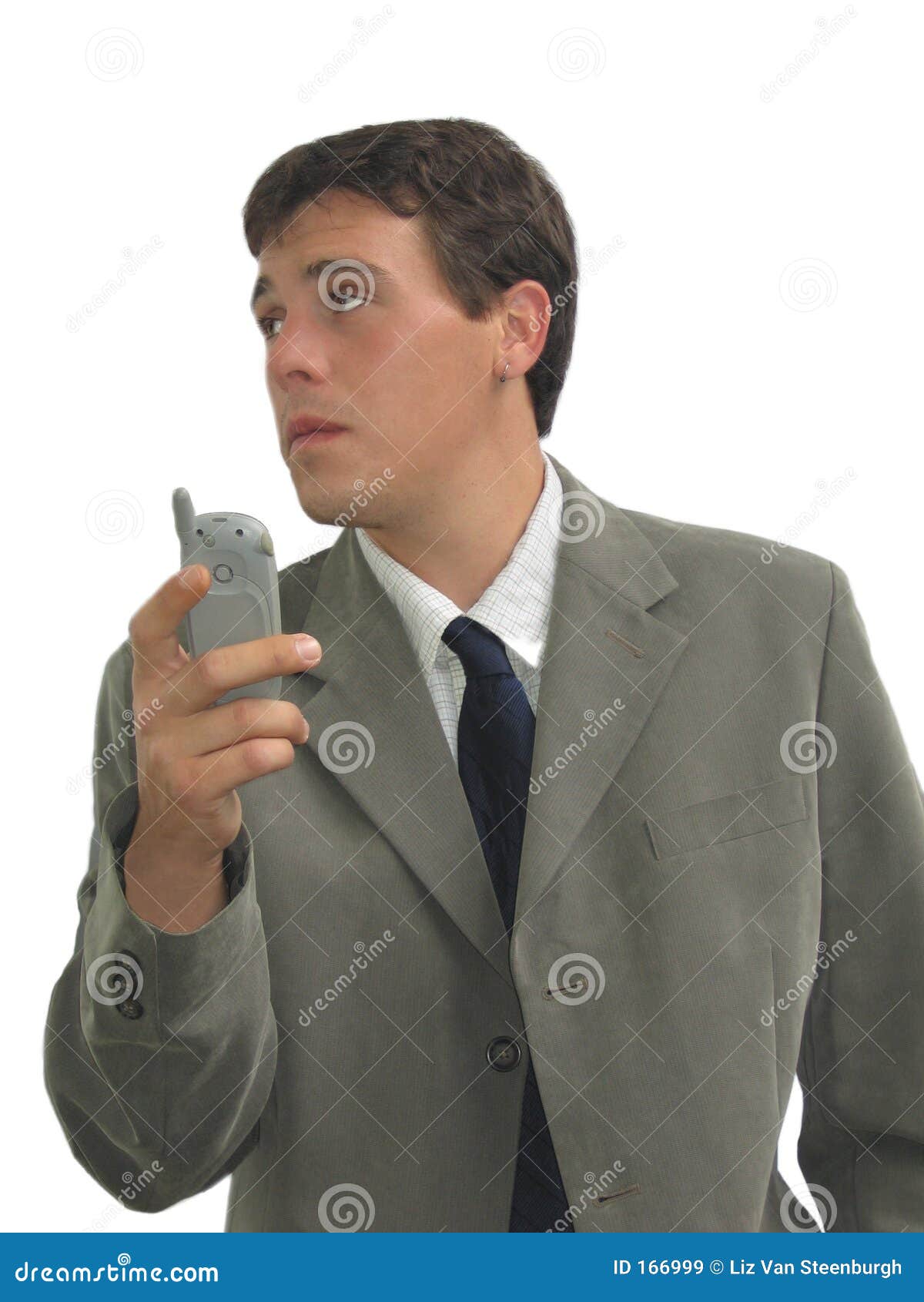 Business Man with Cell stock image. Image of cell, suit - 166999