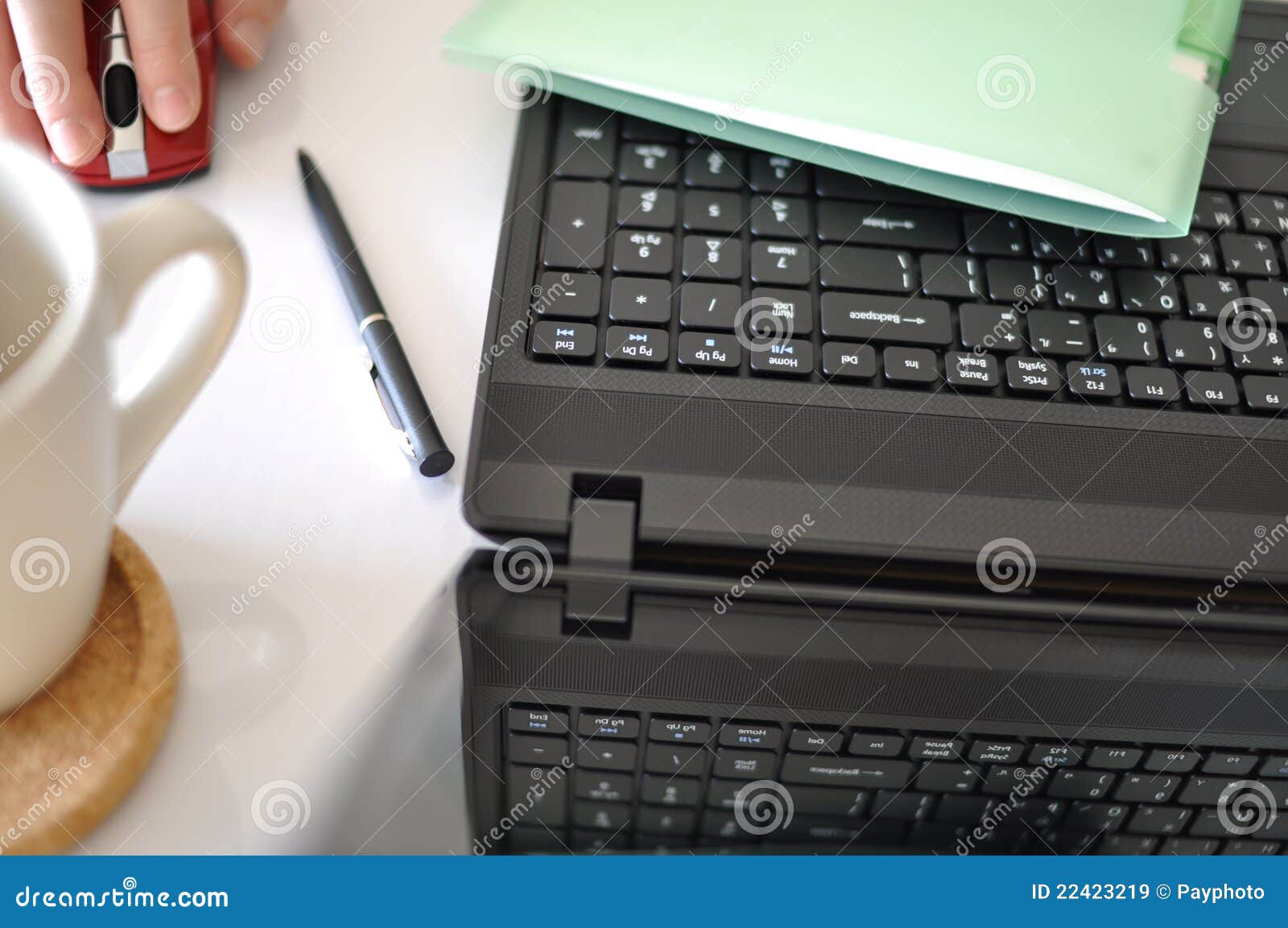 Business Man Check His Schedule Stock Image - Image of mouse, handle ...