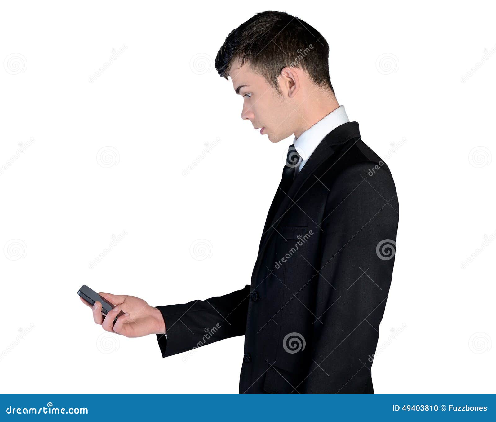 Business man check phone stock photo. Image of amazed - 49403810